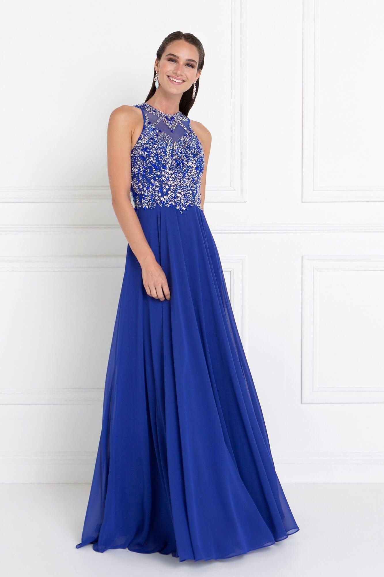 Prom Long Formal Chiffon Dress Evening Gown – Girlylulu